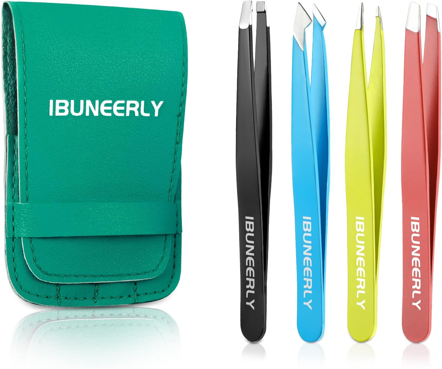 Amazon.com : iBuneerly Tweezers Set, 4Pcs Tweezers for Women with ...