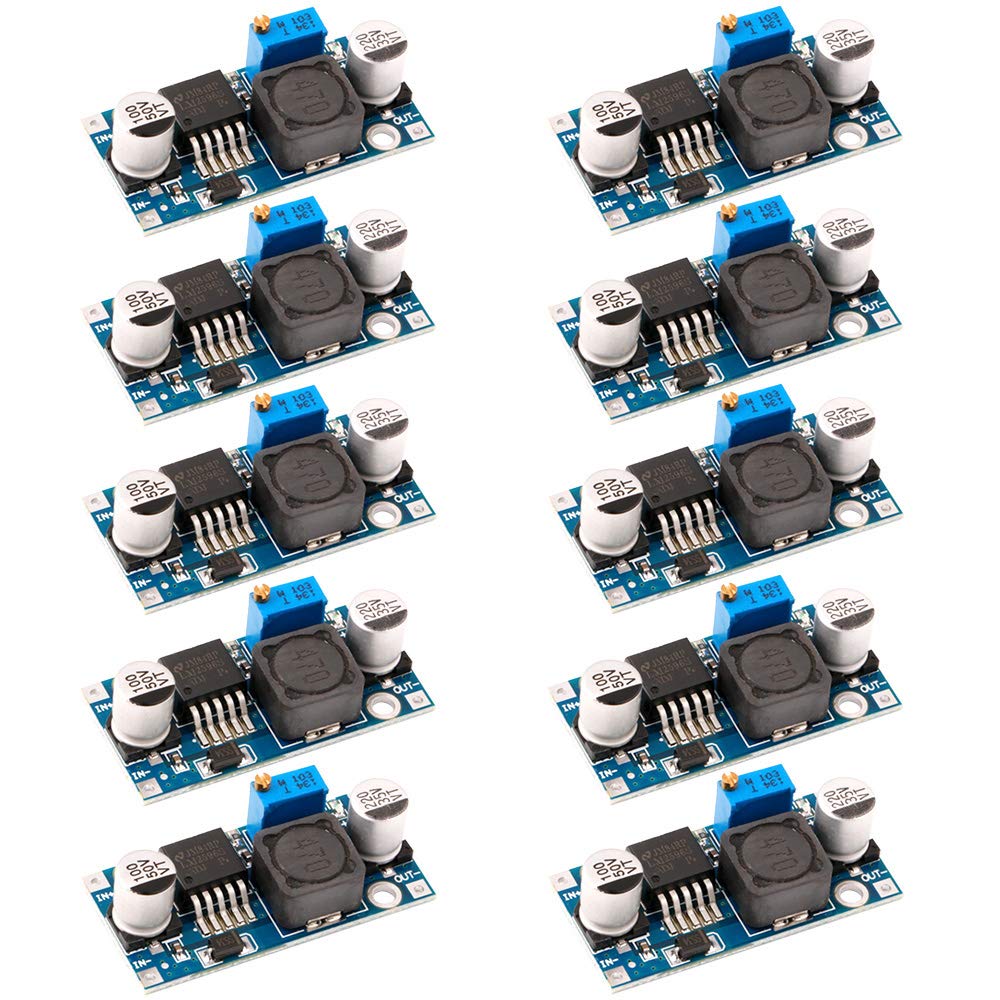 Buy QitinDasen 10Pcs Premium LM2596 DC to DC Buck Converter, 3.2～40V to ...