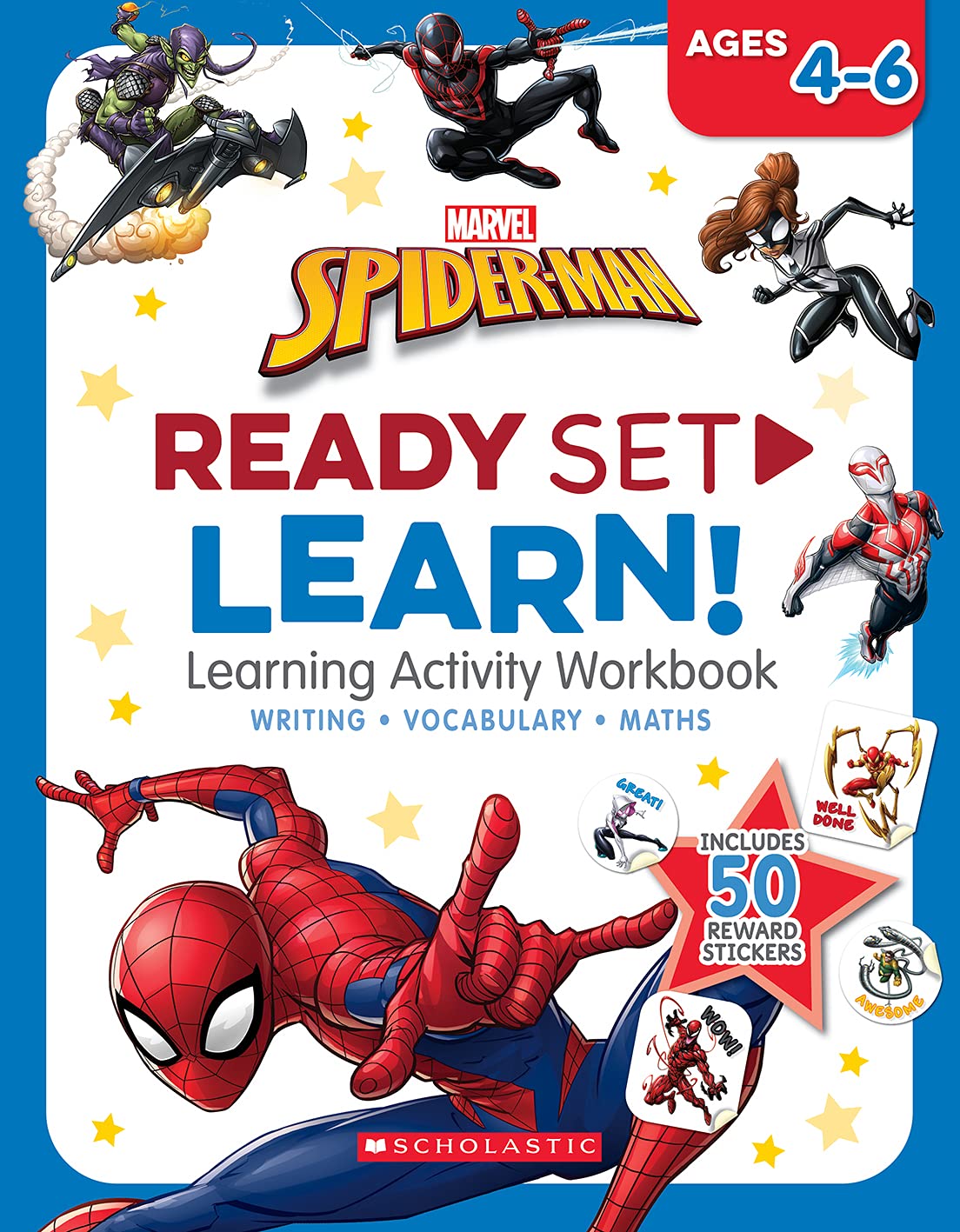 Spider-Man: Ready Set Learn! Learning Activity Workbook (Marvel: Ages 4 ...