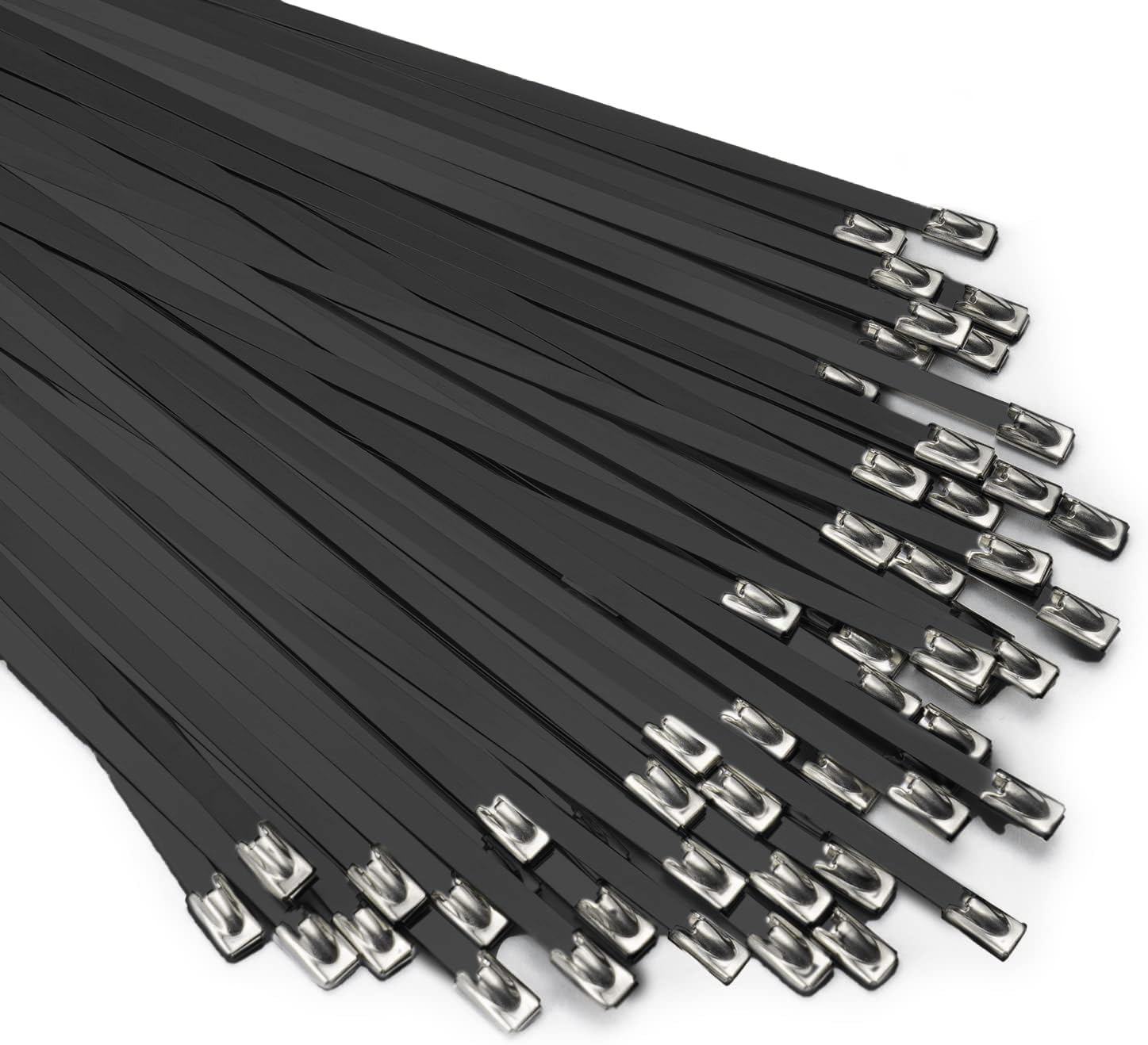 Amazon.com: Metal Zip Ties 11.8 inch 100pcs Stainless Steel Zip Ties ...