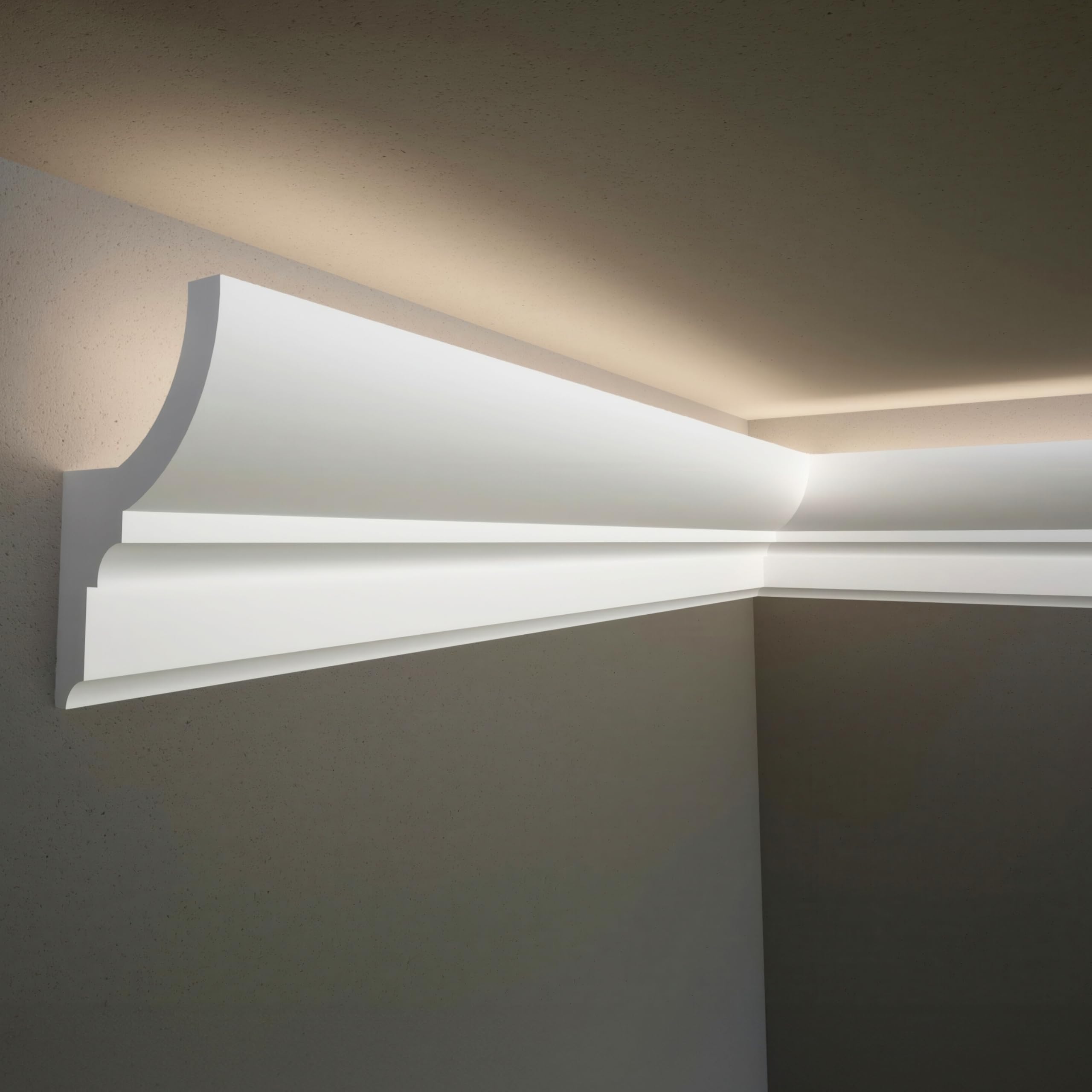 Rope Light Behind Crown Molding LED Indirect Lighting Crown Molding,