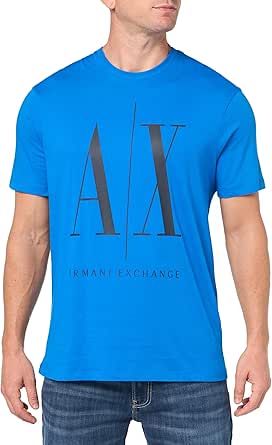 A | X ARMANI EXCHANGE Men's Regular Fit Cotton Jersey Ax Icon Logo Tee ...