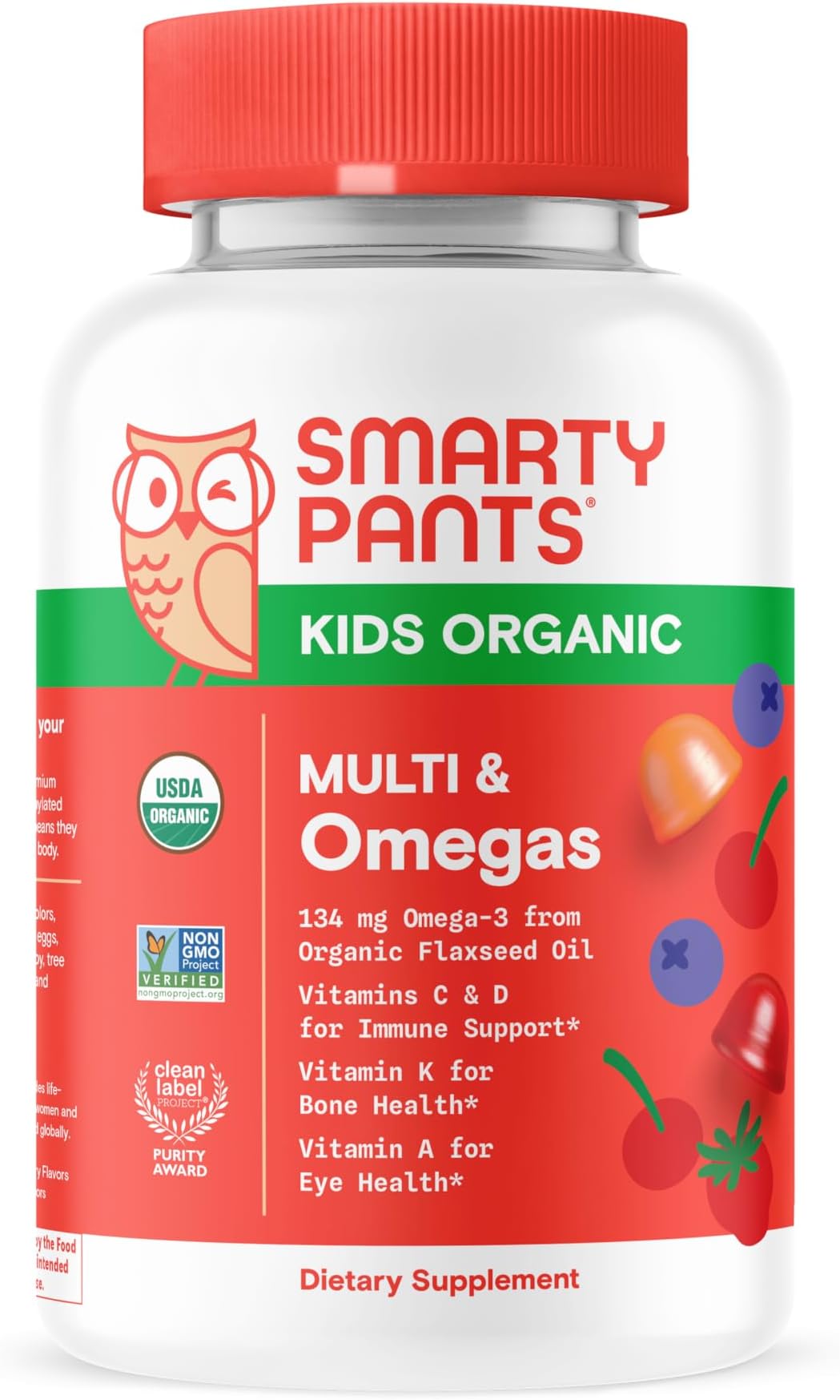 Amazon.com: SmartyPants Kids Multivitamin Fiber Supplement Gummies and ...