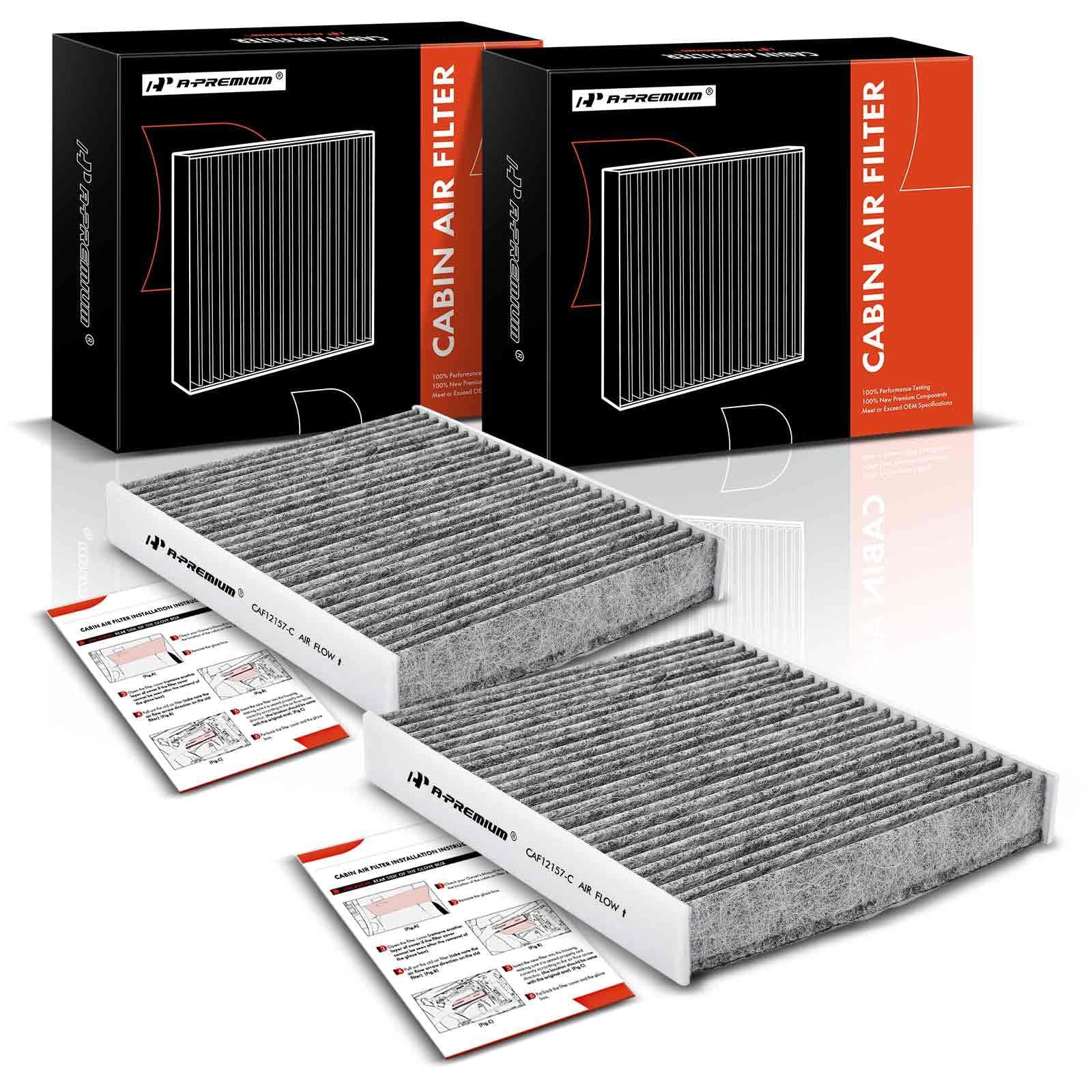 Amazon.com: A-Premium 2-PC Cabin Air Filter with Activated Carbon ...
