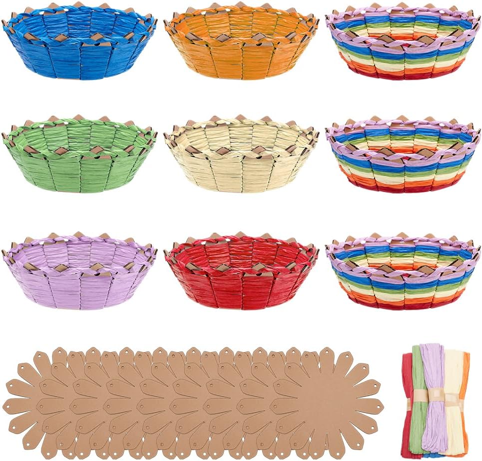 Amazon.com: FREEBLOSS 9set Woven Basket Kit DIY Handcrafted DIY Basket ...