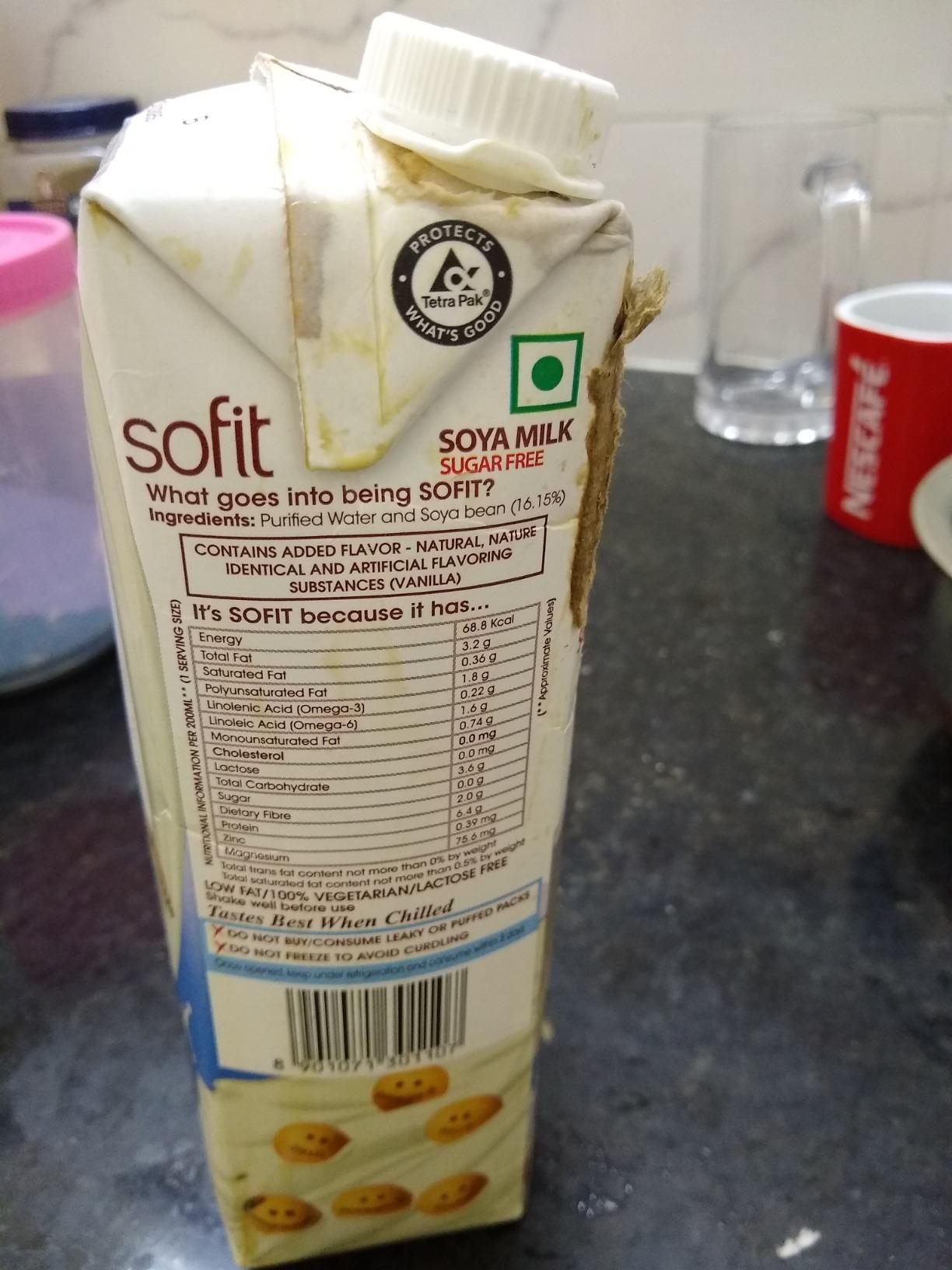 Sofit Milk - SOYA, Sugar Free 1L- ( Pack of 5 ) : Amazon.in: Grocery ...