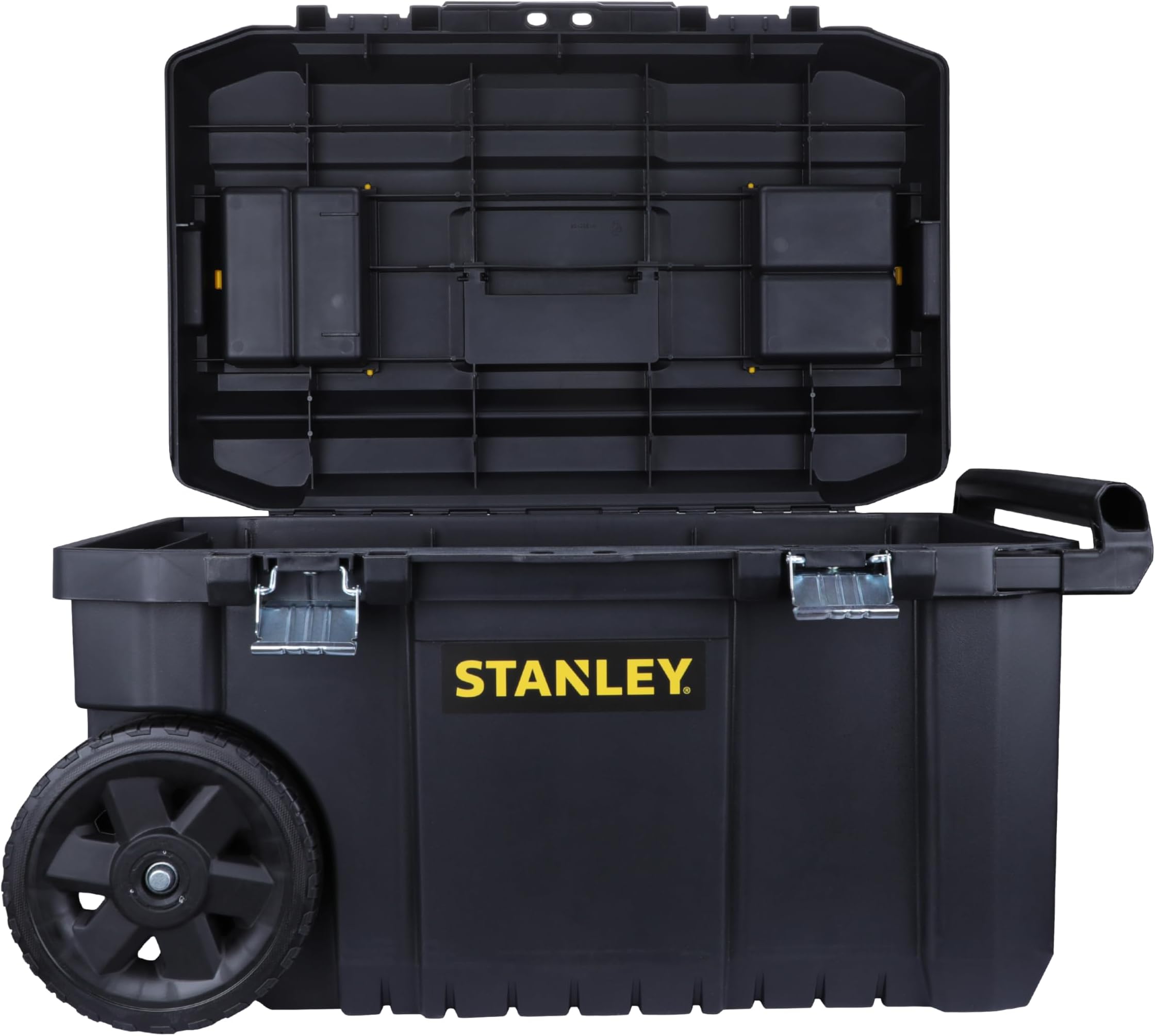 STANLEY Rolling Toolbox Chest with Heavy Duty Metal Latch, 2 Lid ...