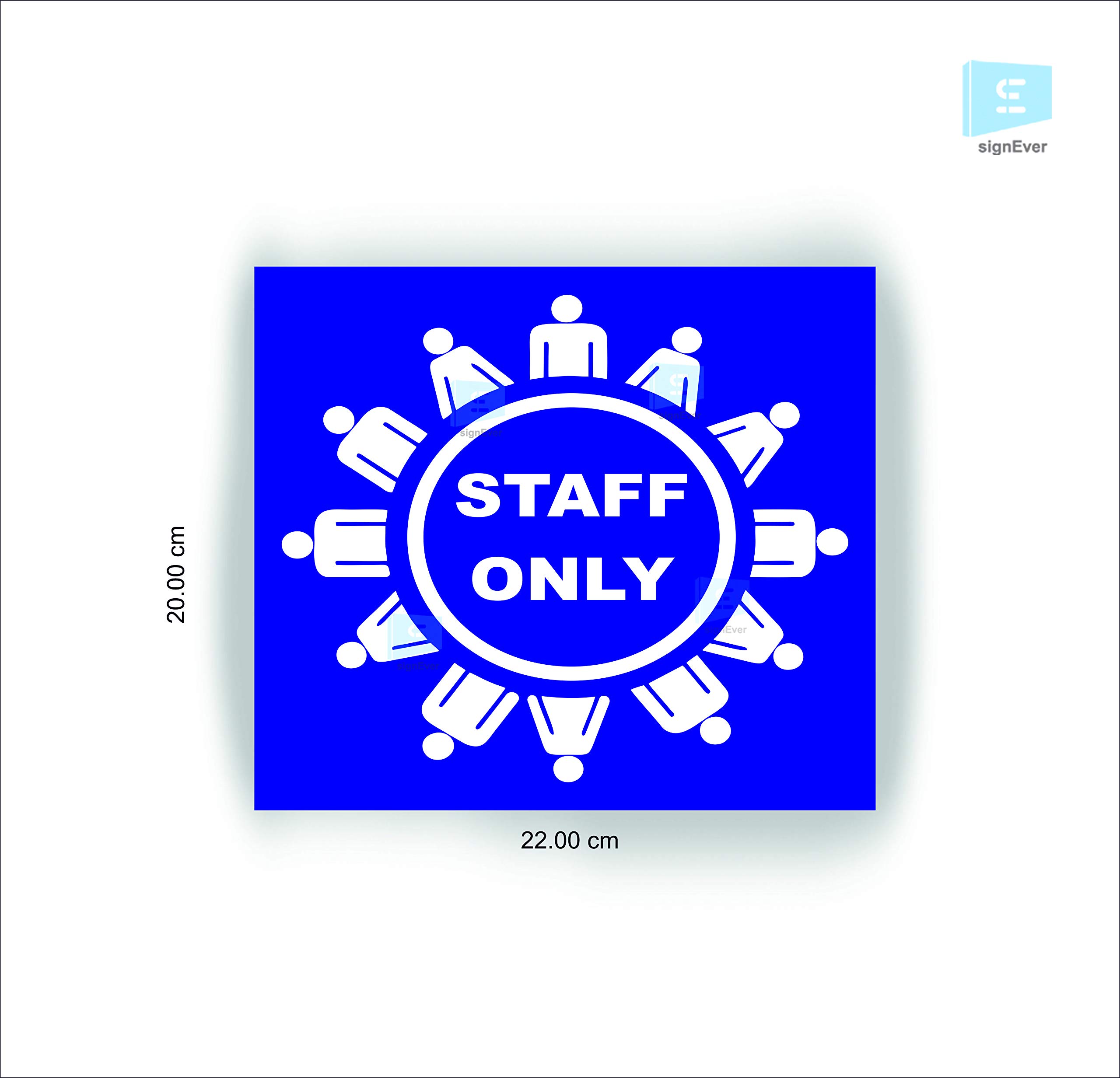 Buy SIGN EVER Staff Only Sign Board For Office Bank Factory Restaurant ...