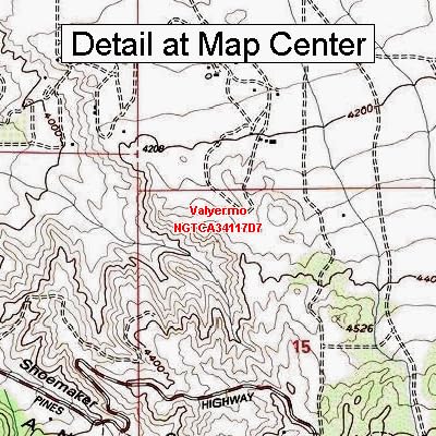 Amazon.com : USGS Topographic Quadrangle Map - Valyermo, California ...