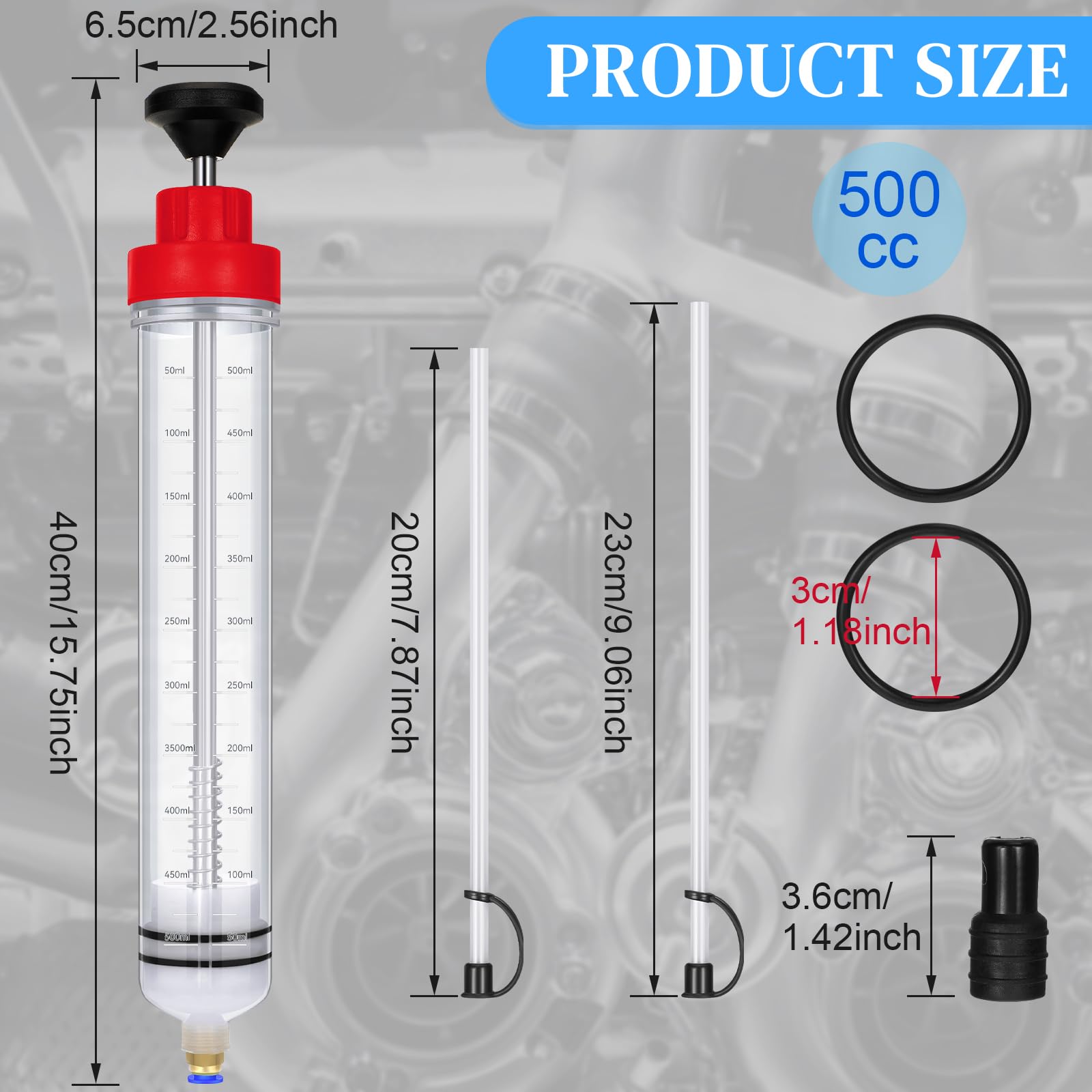Snapklik.com : Gisafai 500cc Fluid Extractor Automotive Pump Manual Oil ...