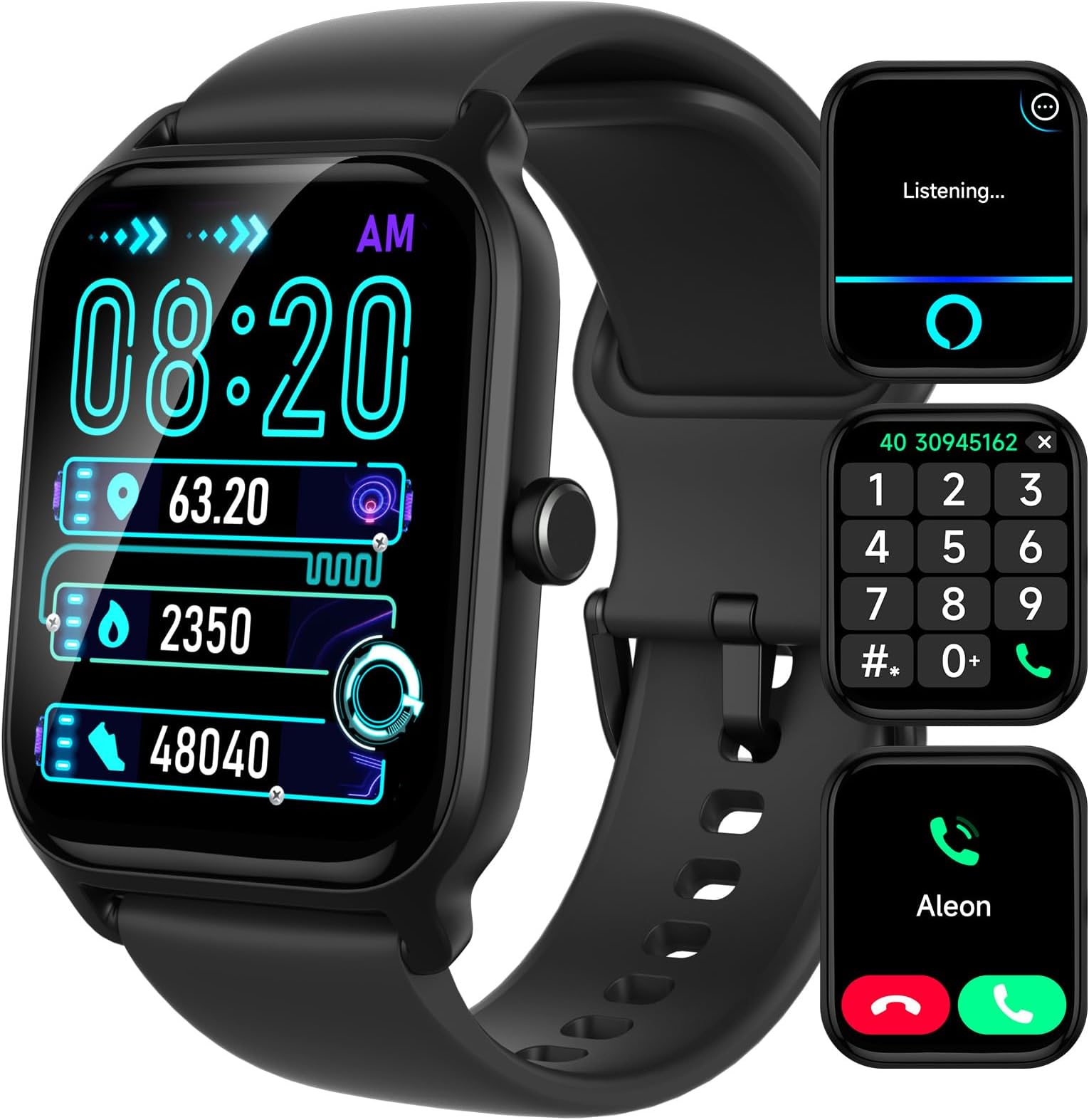 Smart-Watch-for-Men-Women-Answer/Make-Call - Alexa Built-in 1.8" Screen ...