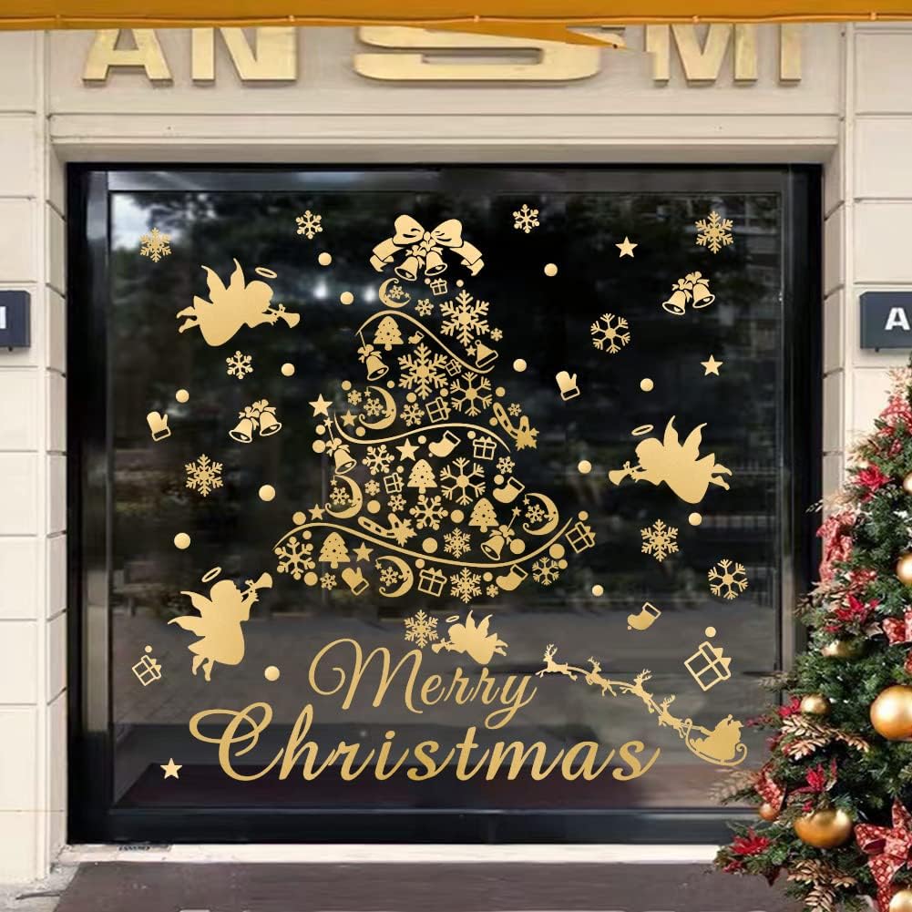 Amazon.com: Christmas Quotes Wall Decals Christmas Decal Stickers Wall ...