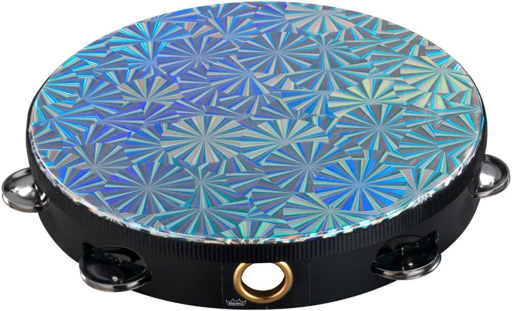 Amazon.com: Remo Tambourin Pinwheel Prizmatic 10", 8 Pair Jingles TA ...