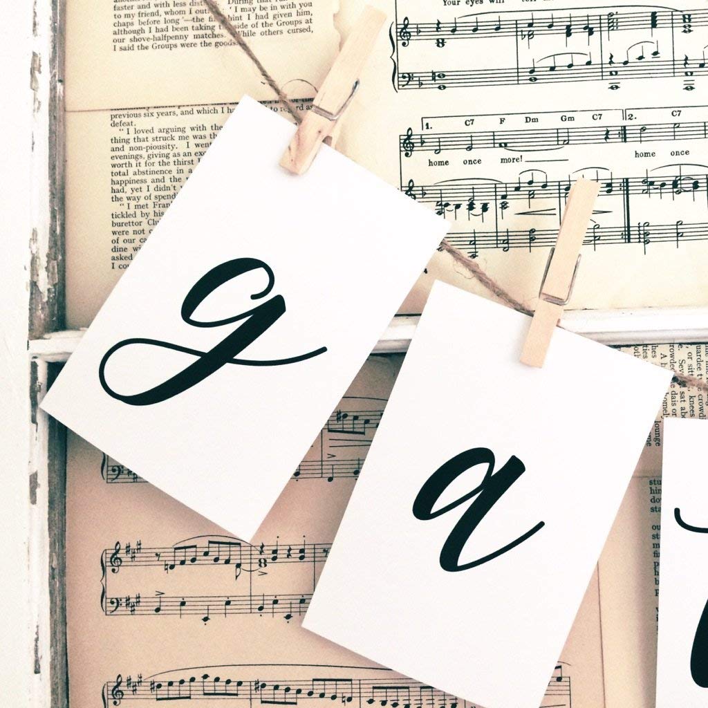 Amazon.com: Instant Art Word Banner"Gather" Letters : Home & Kitchen