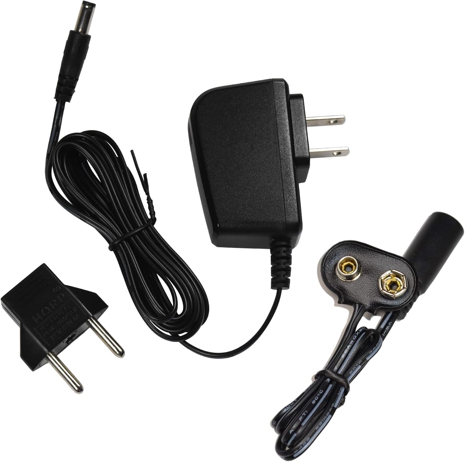 Amazon.com: HQRP AC Adapter w/ 9V Battery Snap Connector compatible ...