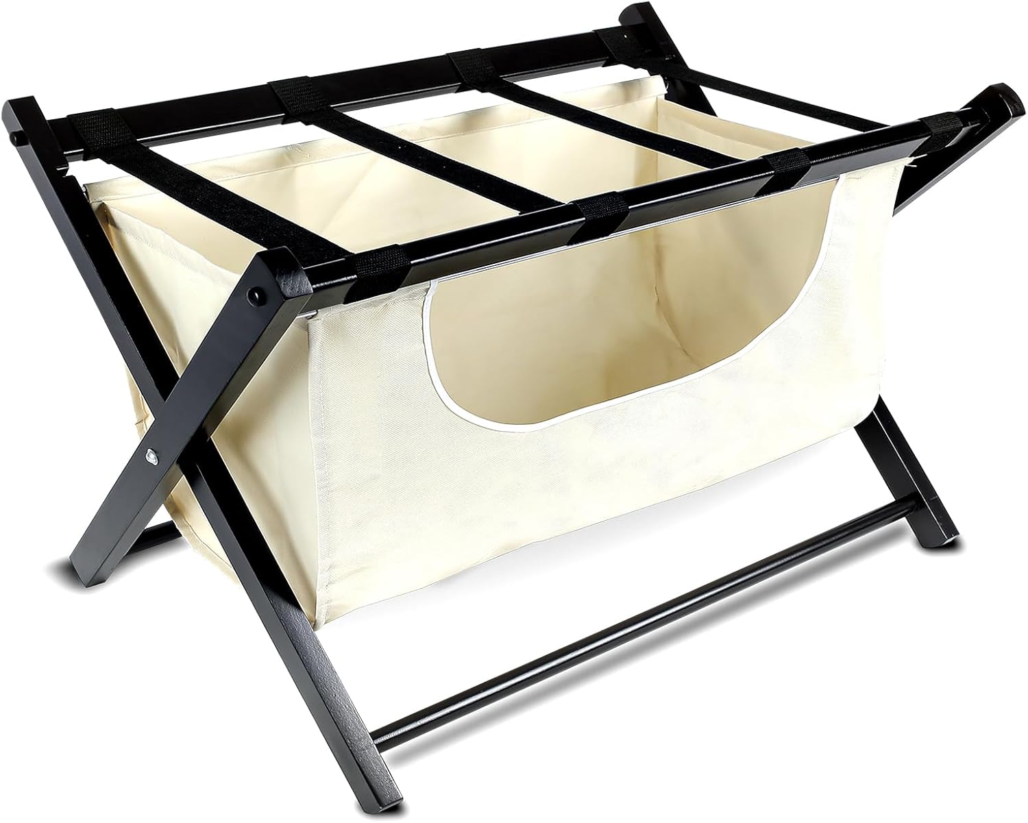 Amazon.com: Babion Luggage Rack with Detachable Laundry Bag, Folding ...