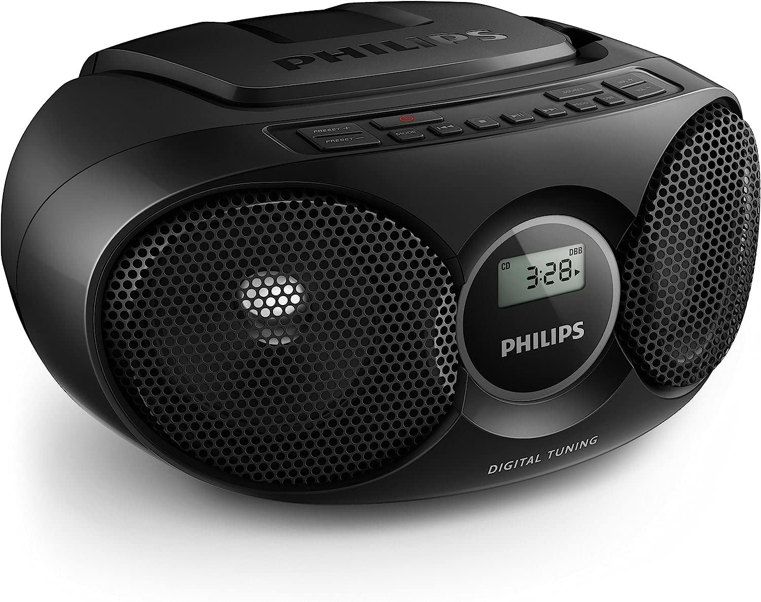 Amazon.com: Philips Portable CD Player Boombox, Stereo Dynamic Bass ...