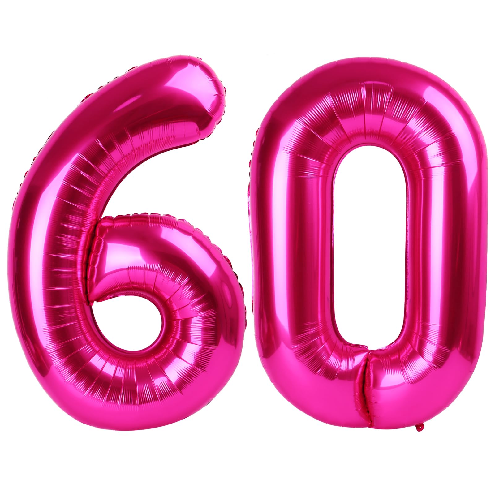 Snapklik.com : Hot Pink Number 60 Balloon 40 Inch, 60 Number Balloons ...
