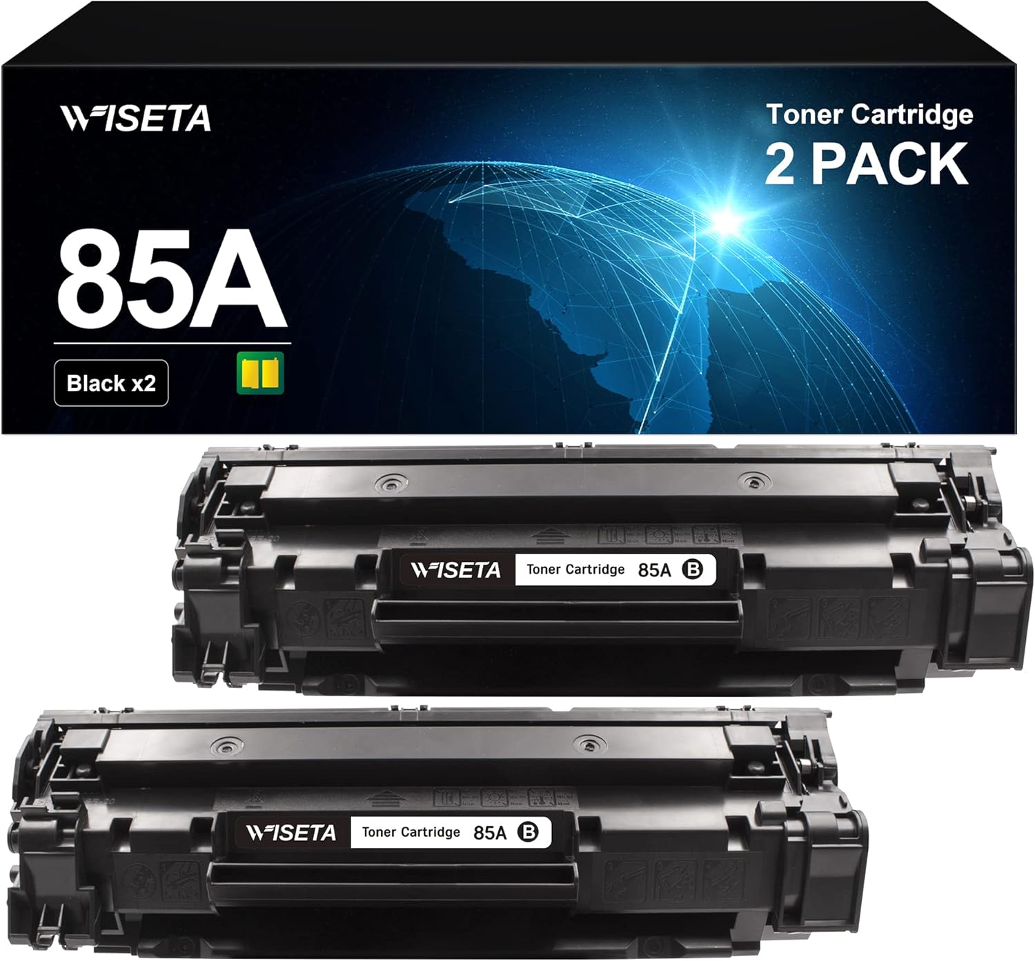 Amazon.com: WISETA 85A P1102W CE285A Toner Cartridges for HP 85A Black ...