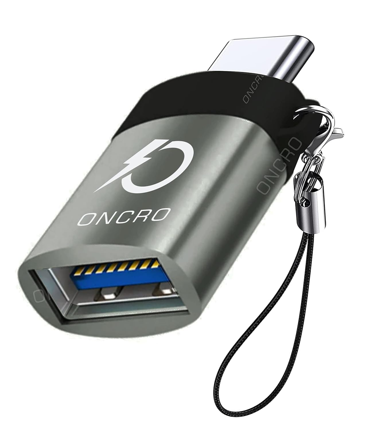 ONCRO® Grey Type C OTG Adapter 3.1 Mobile Connector With Thread Metal ...