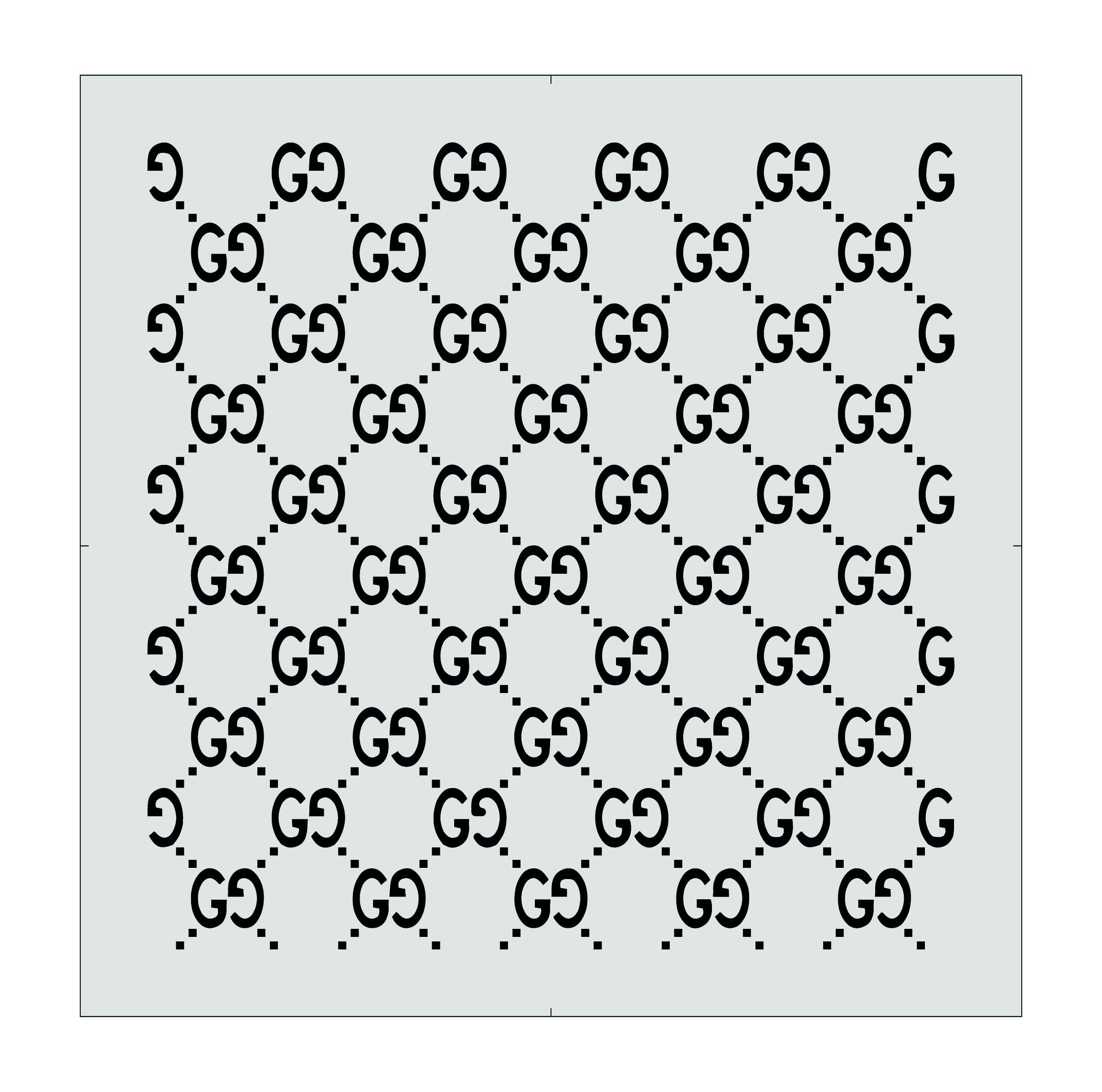 Amazon.com : GG Pattern Stencil - Seamless Repeating Design for DIY ...
