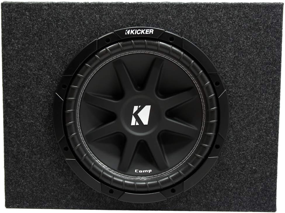 Amazon.com: KICKER Comp 12" Loaded Truck Subwoofer Box Enclosure (10C12-4) : Electronics