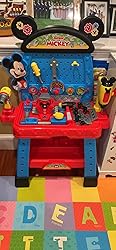 Amazon.com: Disney Junior Mickey Mouse Funhouse Workbench, 43-piece ...