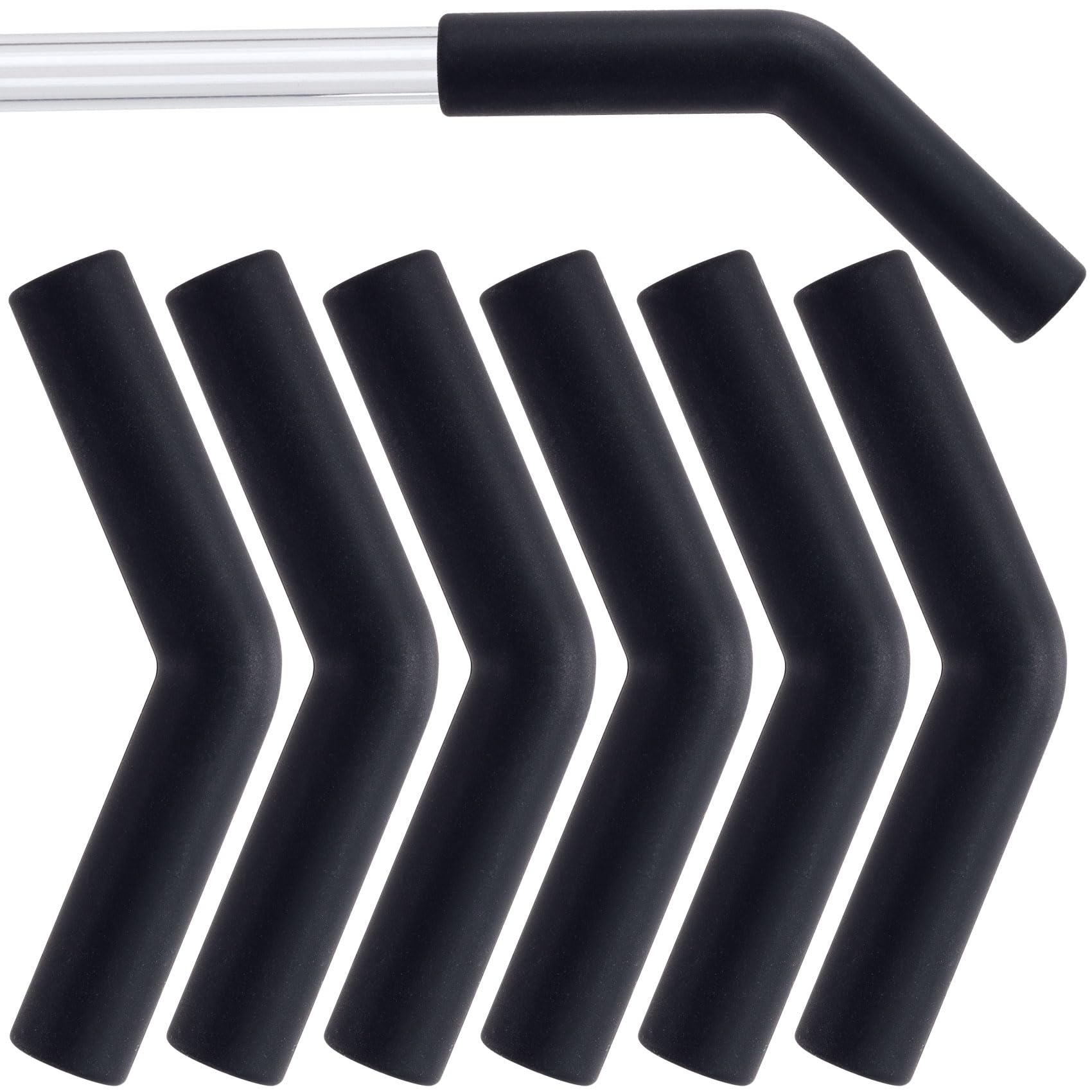 Amazon.com: PAGOW 6pcs Silicone Straw Tips, Reusable Food Grade Rubber ...