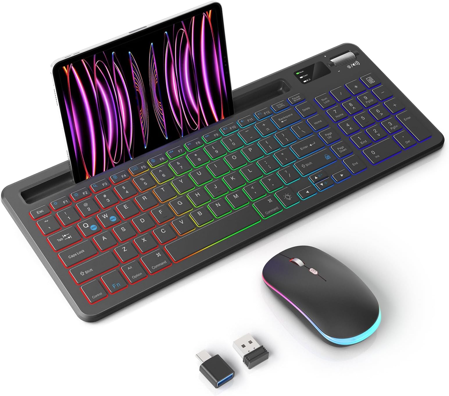 Amazon.com: Wireless Keyboard and Mouse Combo Backlit - Upgraded MARVO ...