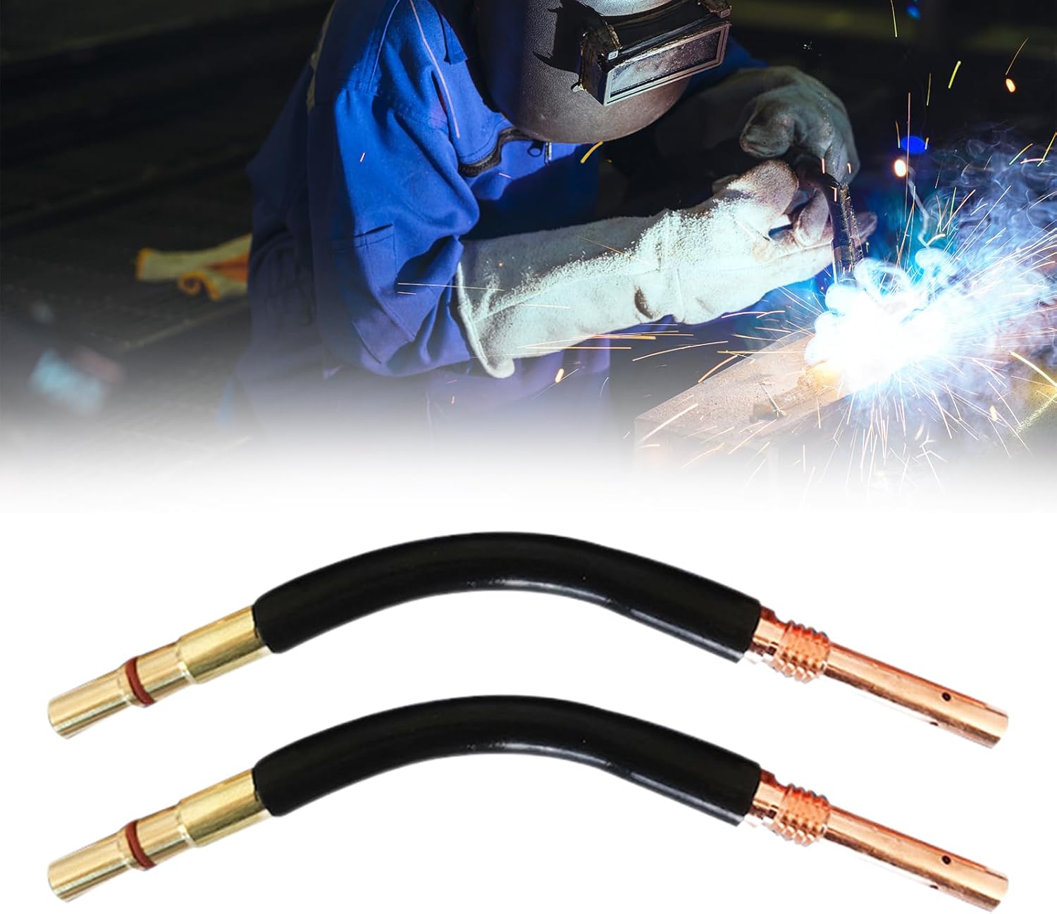 TECHPLUS 2PCS Welding Gun Bending Pipe for Hard-to-Reach Soldering ...