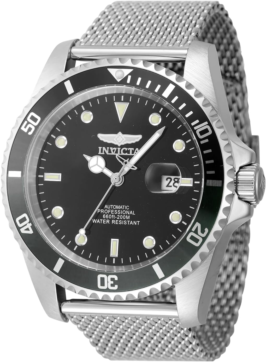 Amazon.com: Invicta Pro Diver Men 47mm Stainless Steel Steel Black dial ...