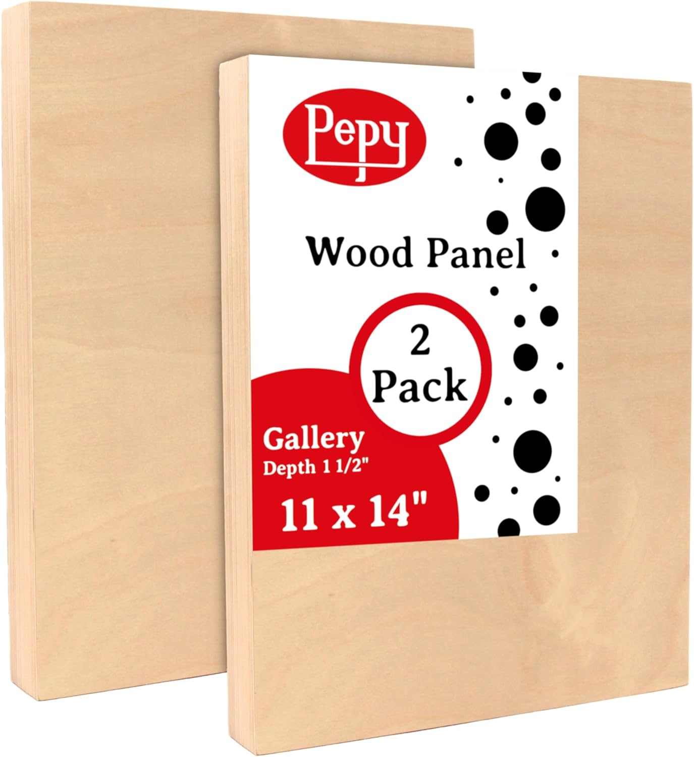 Amazon.com: Pepy 11" x 14" Birch Wood Panels; Gallery Depth 1-1/2" Deep ...