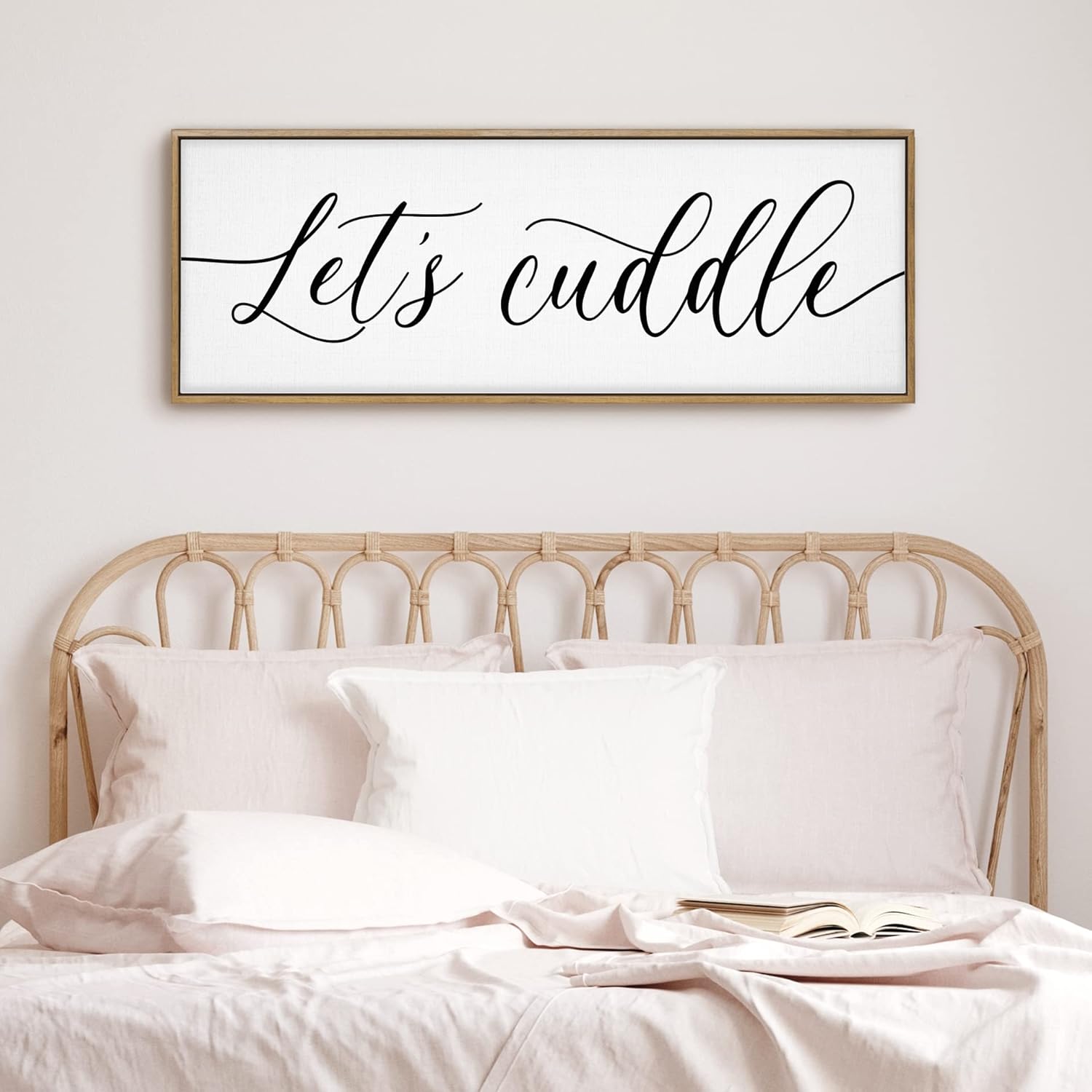 Amazon.com: GraceView Let's Cuddle Wall Sign Decor - 42"x15" Adorable ...