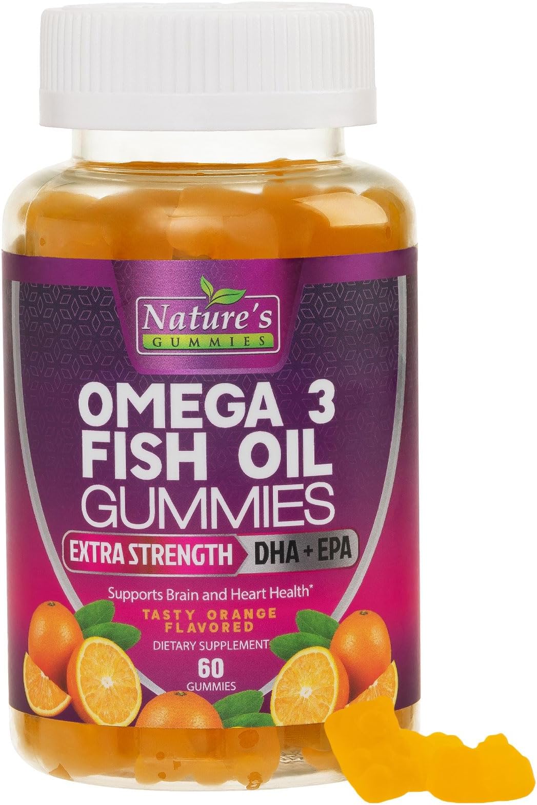 Amazon.com: Omega Fish Oil Gummies - Delicious Orange Flavor Fish Oil ...