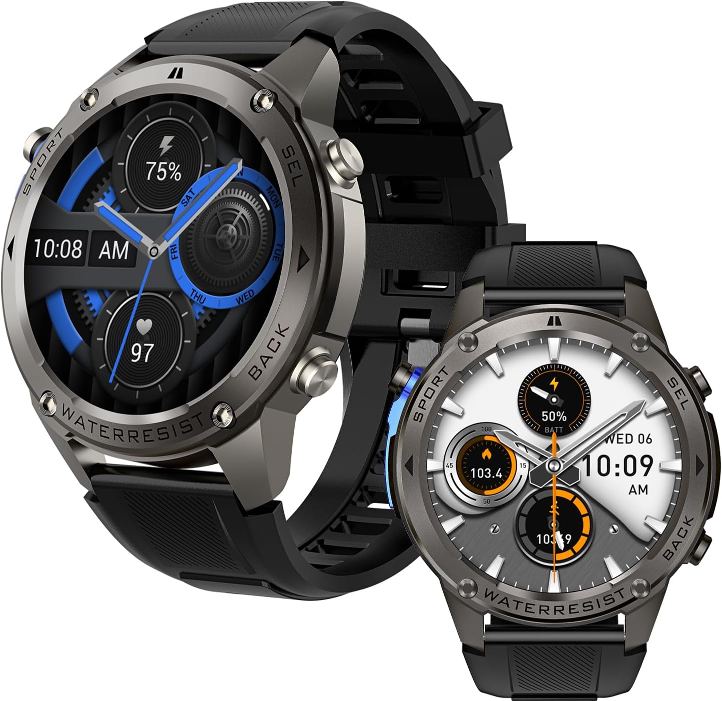 Amazon.com: YERAD Military GPS Smart Watch for Men – 6 Satellite ...