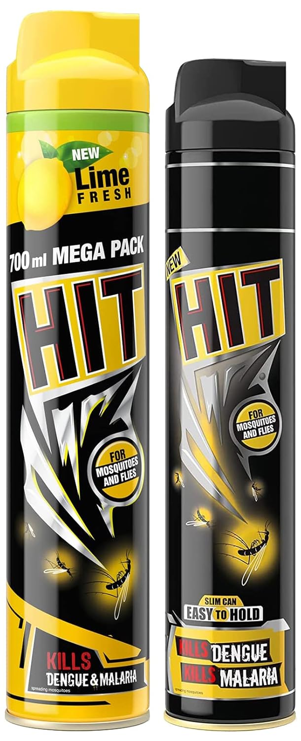 HIT Flying Insect Killer - Mosquito & Fly Killer Spray | Lime Fragrance ...