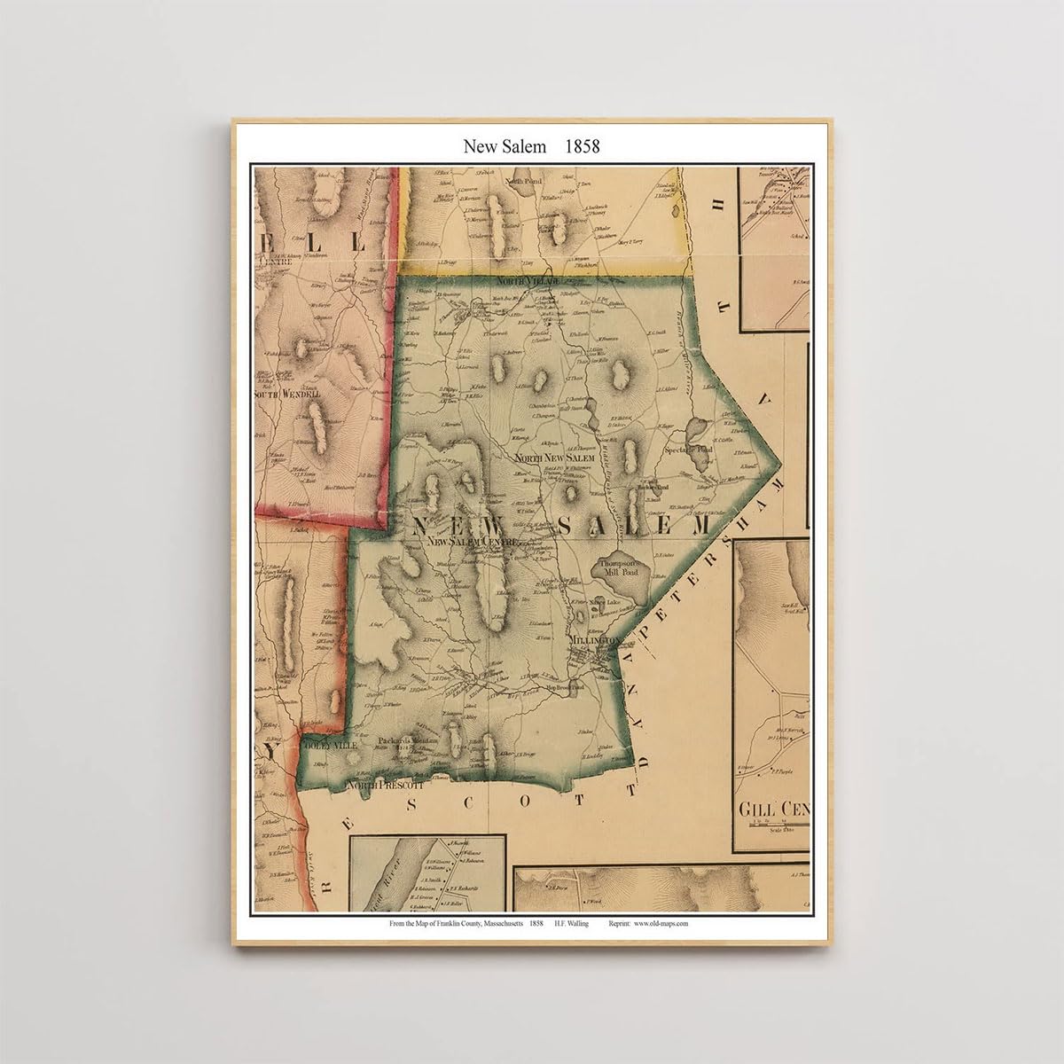 New Salem Massachusetts Map