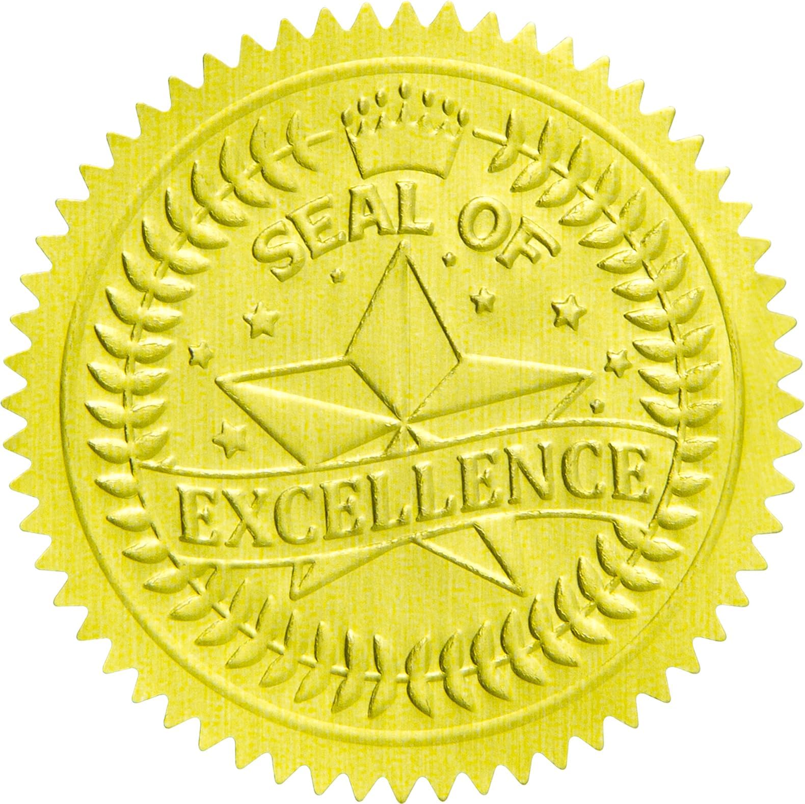 Amazon.com: CRASPIRE 2" Gold Foil Sticker Medal First Place 100pcs ...