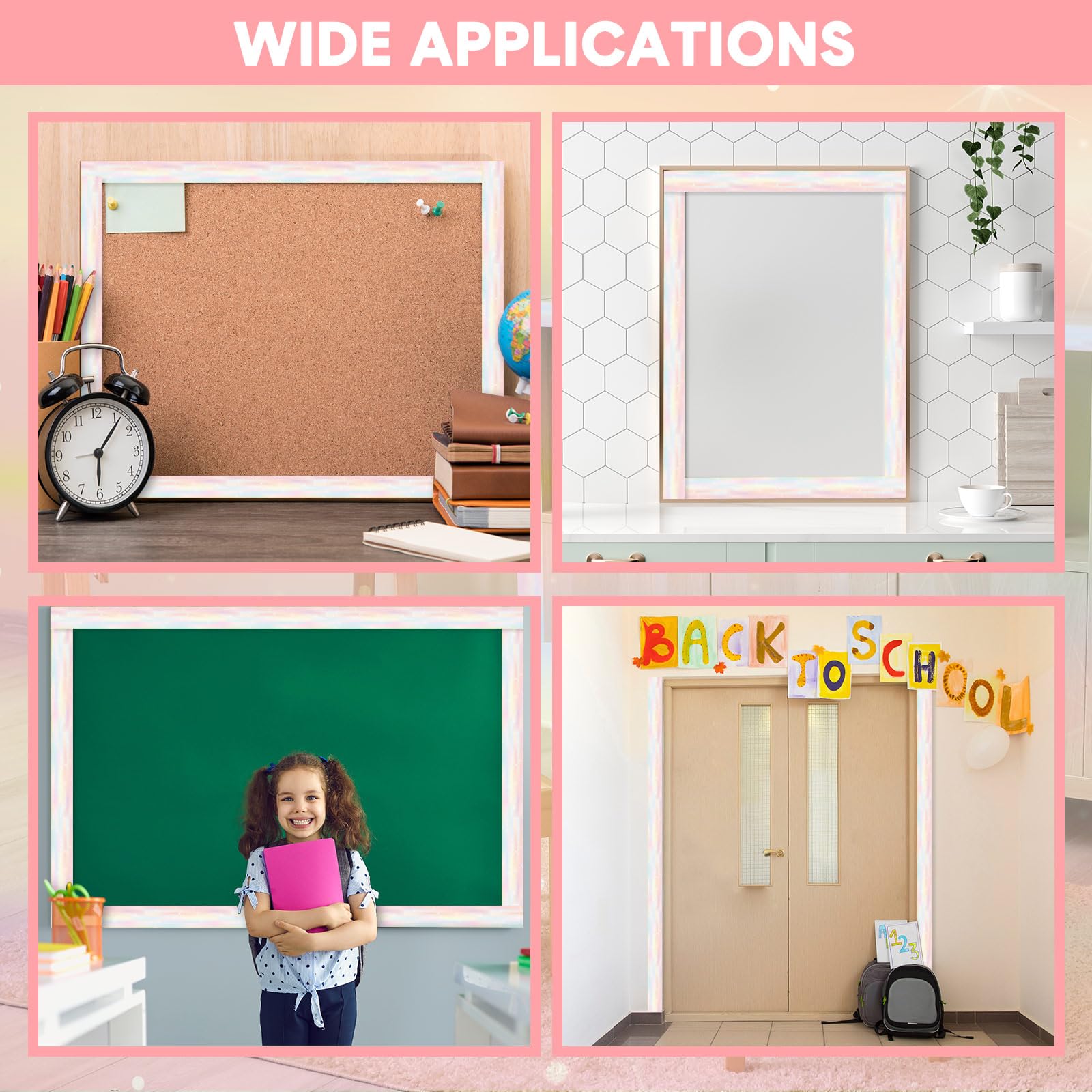 Snapklik.com : 49.2 Ft Pastel Bulletin Board Border Rainbow Bulletin ...