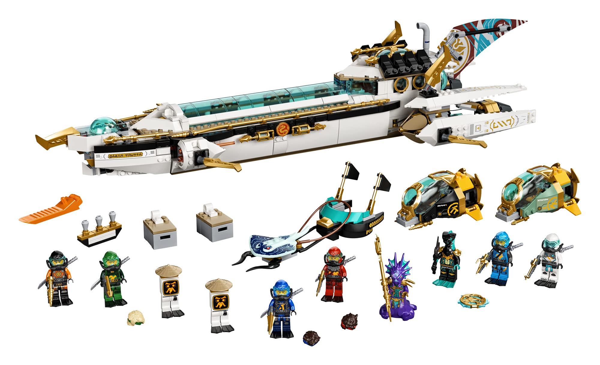 Buy LEGO NINJAGO Hydro Bounty 71756 Building Kit; Submarine Toy ...
