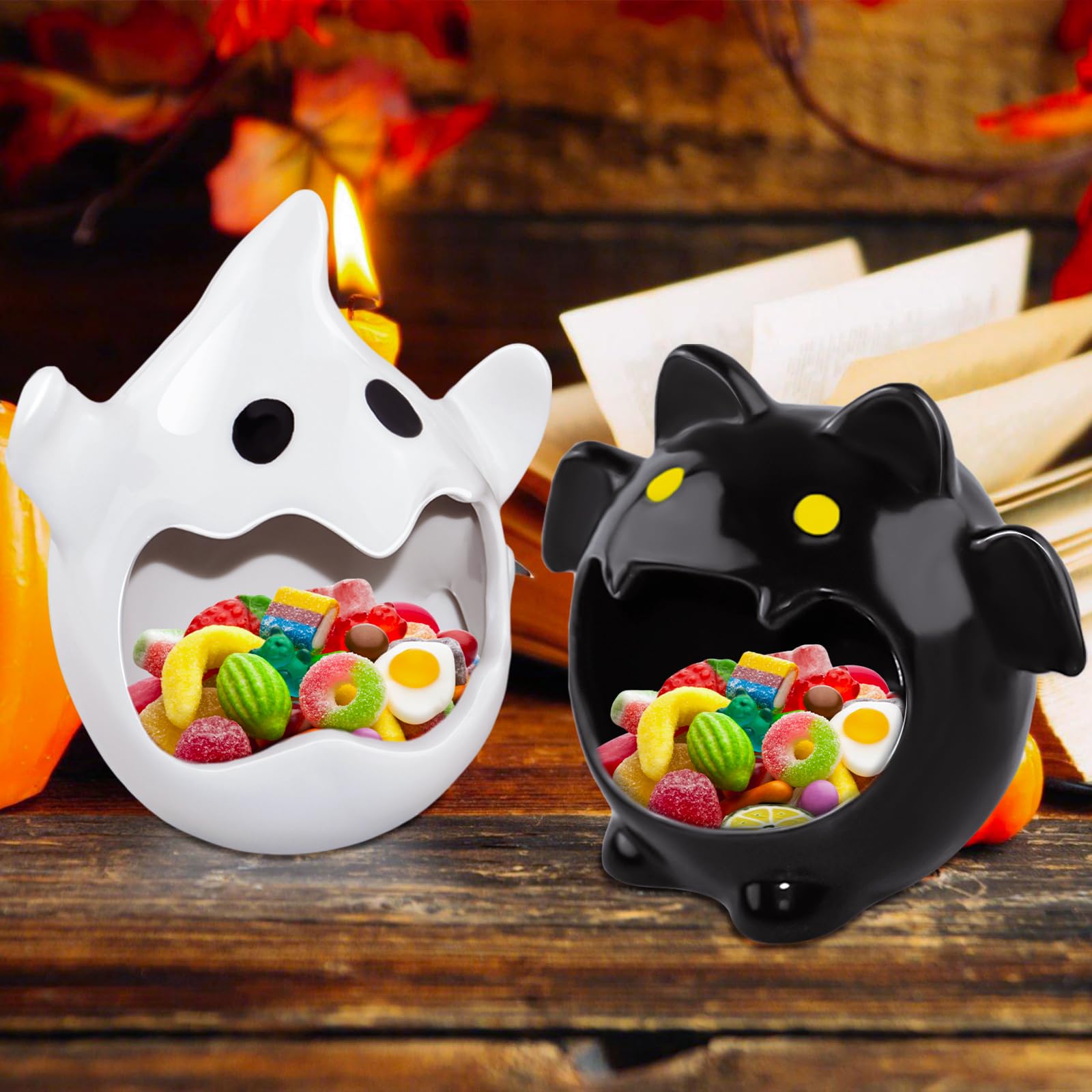 Halloween Candy Bowl Ceramic