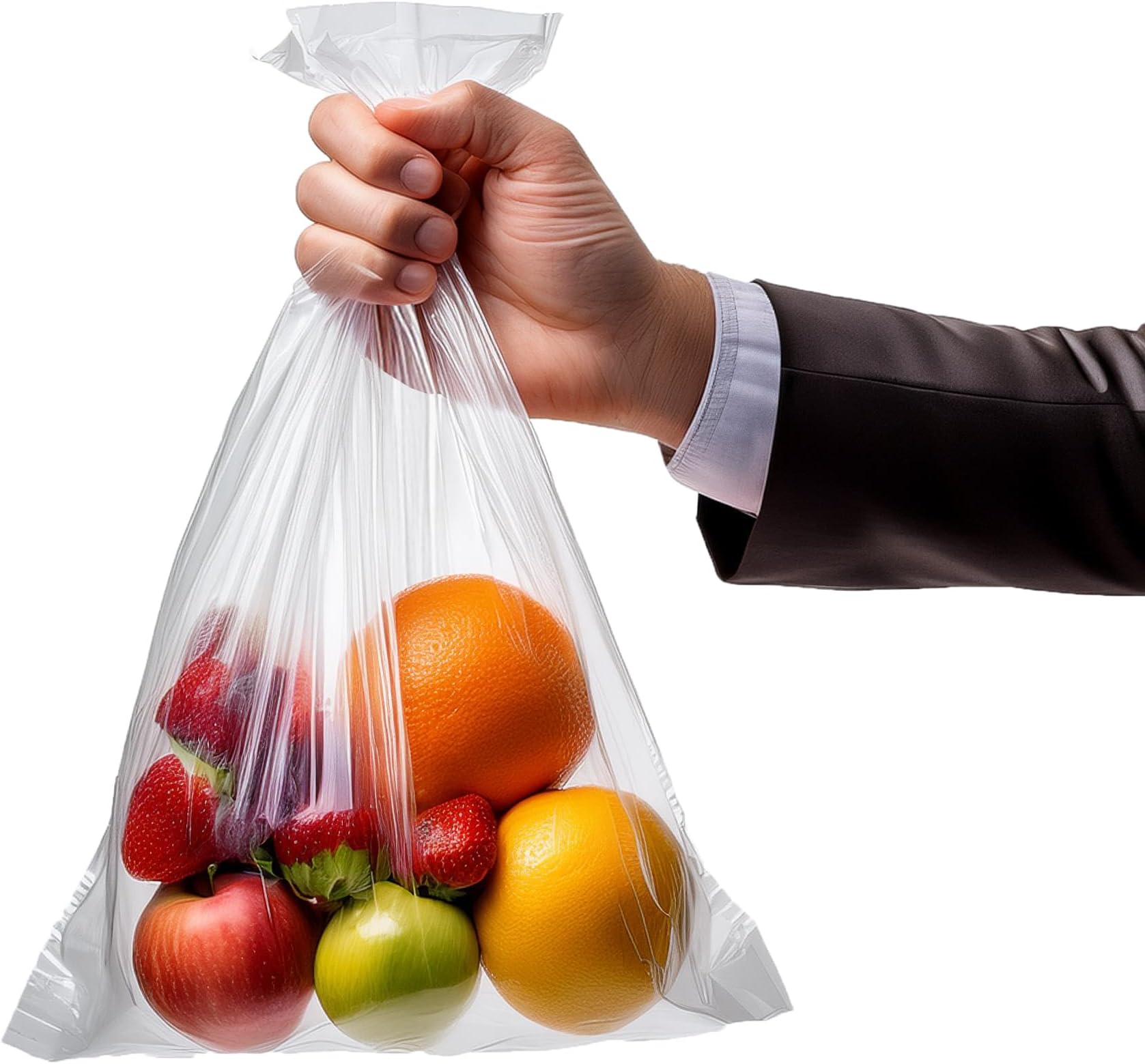 Polythene Food Grade Storage Bags 15" x 20" - 375mm x 500mm - Pack of ...