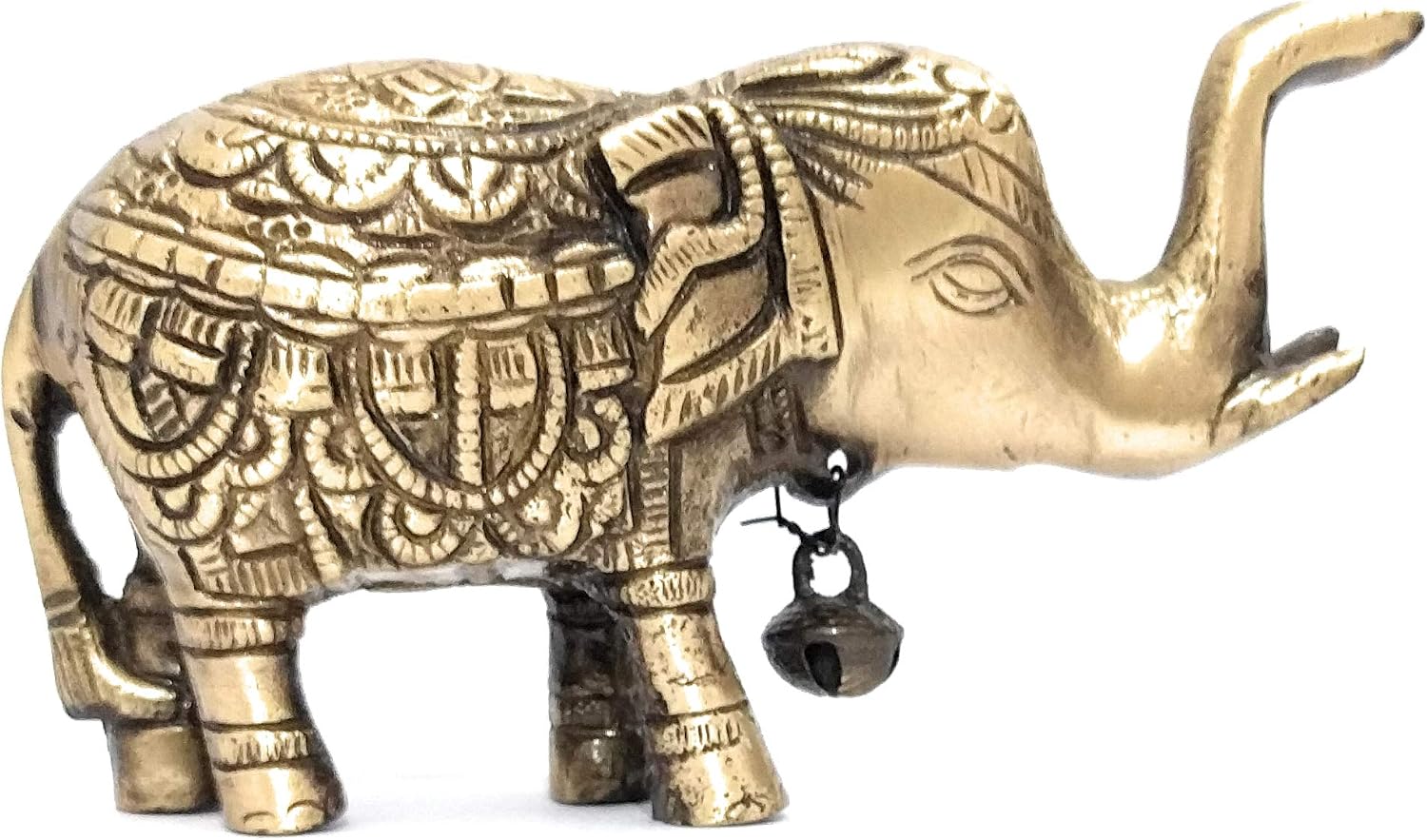 athizay Elephant showpiece Brass Decorative Items Bell Elephant Statue ...