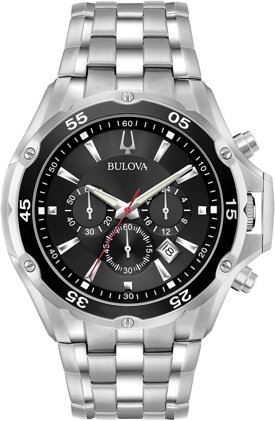 Bulova 96B336 - Reloj clásico de cuarzo para hombre, esfera negra, 43 ...