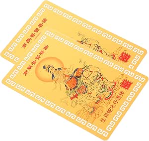 Amazon.com: HONMEET 2pcs Auspicious Chinese Zodiac Snake Amulet Cards ...