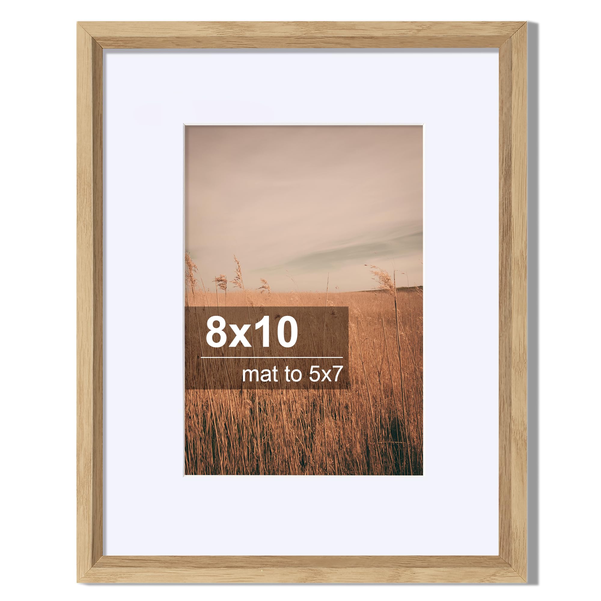 Amazon.com - Axeman 8x10 Picture Frame with Mat for 5x7 | Picture ...
