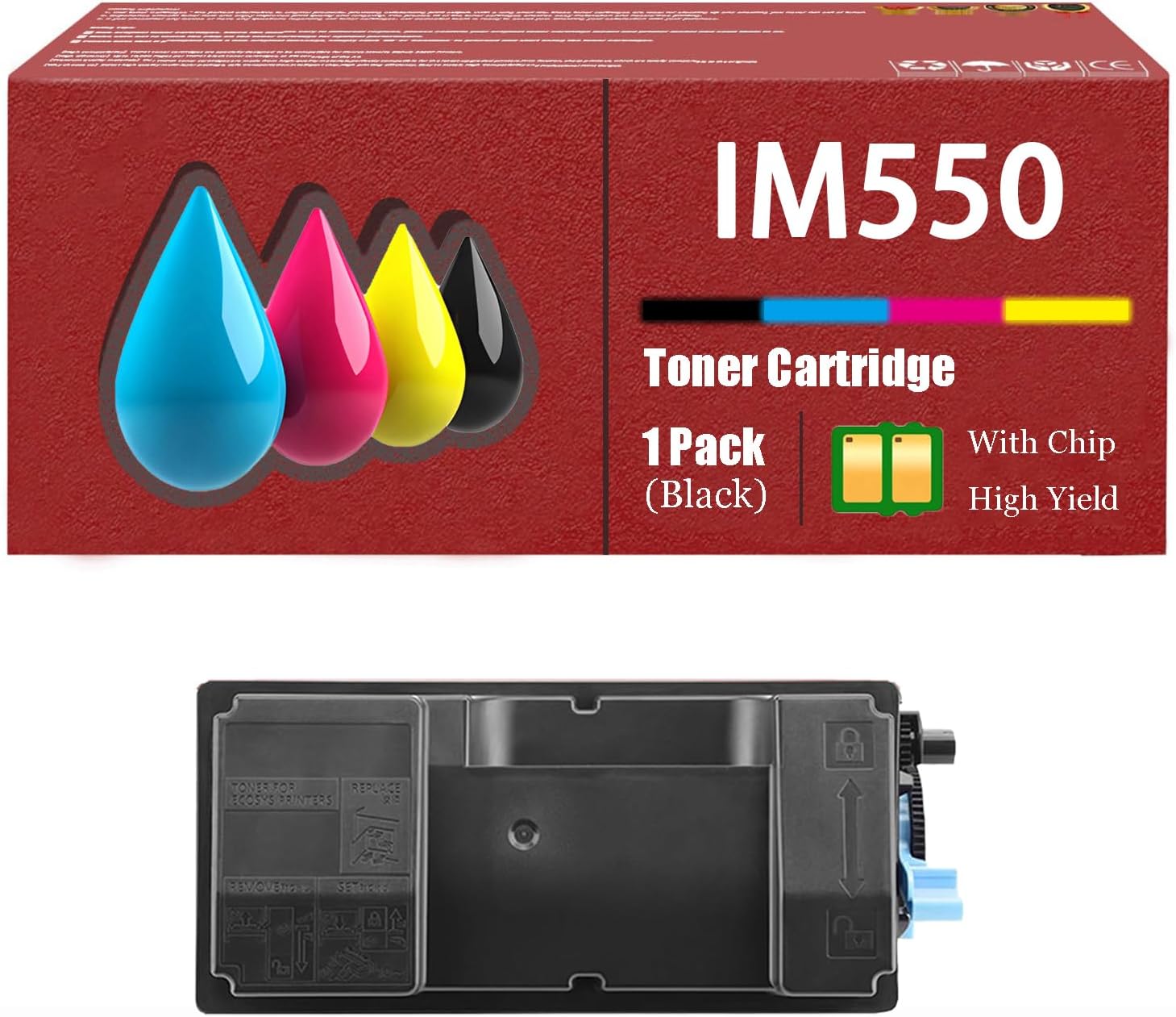 Amazon.com: IM550 Toner Cartridges Replacement Compatible for Ricoh IM ...