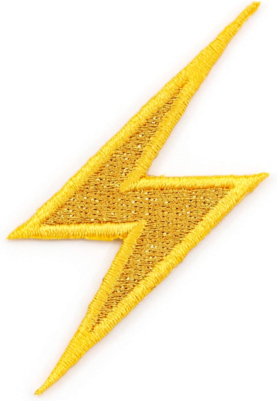 Amazon.com: Red Lightning Bolt Embroidered Patches Two-Piece Iron-On ...