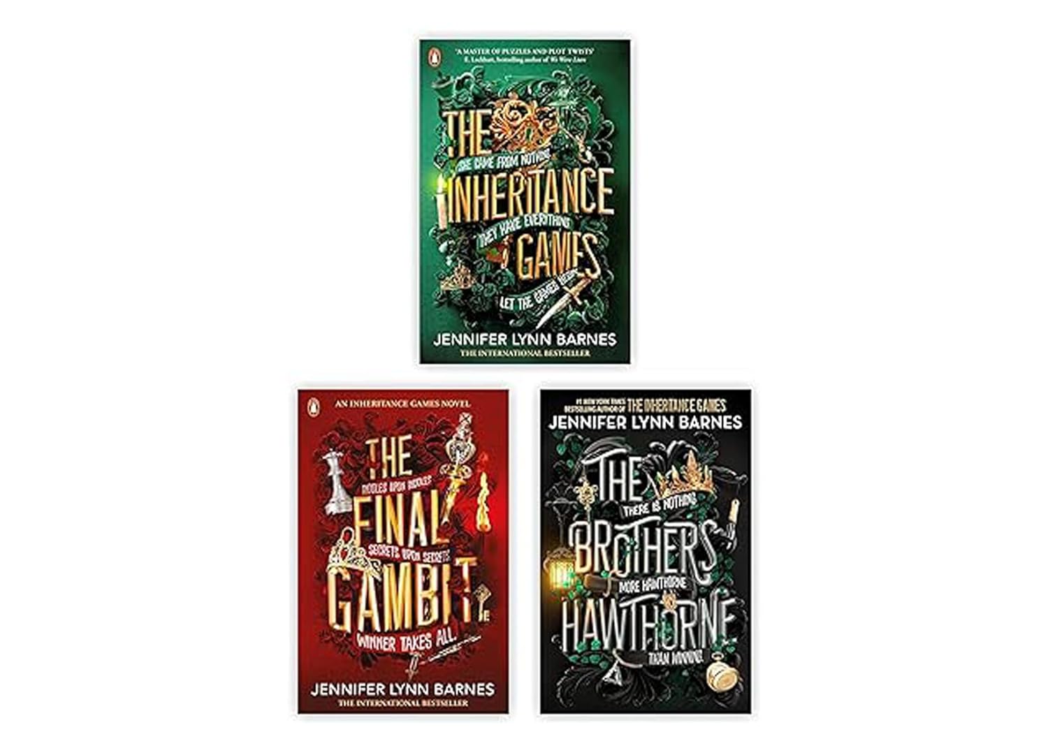 By Jennifer Lynn Barnes The Inheritance Games Series 3 Books Collection ...