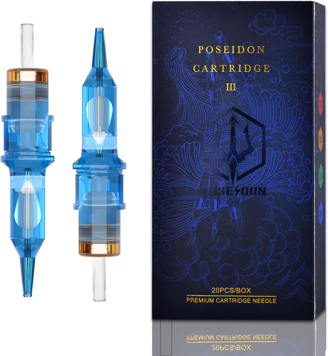 Amazon.com: POSEIDON Tattoo Cartridges Needles 20PCS Tattoo Needles ...
